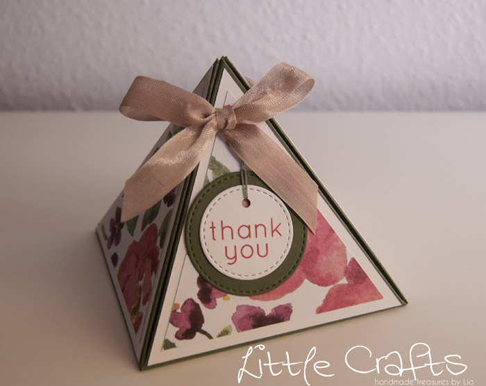Thank You – Pyramid Box – Little Crafts